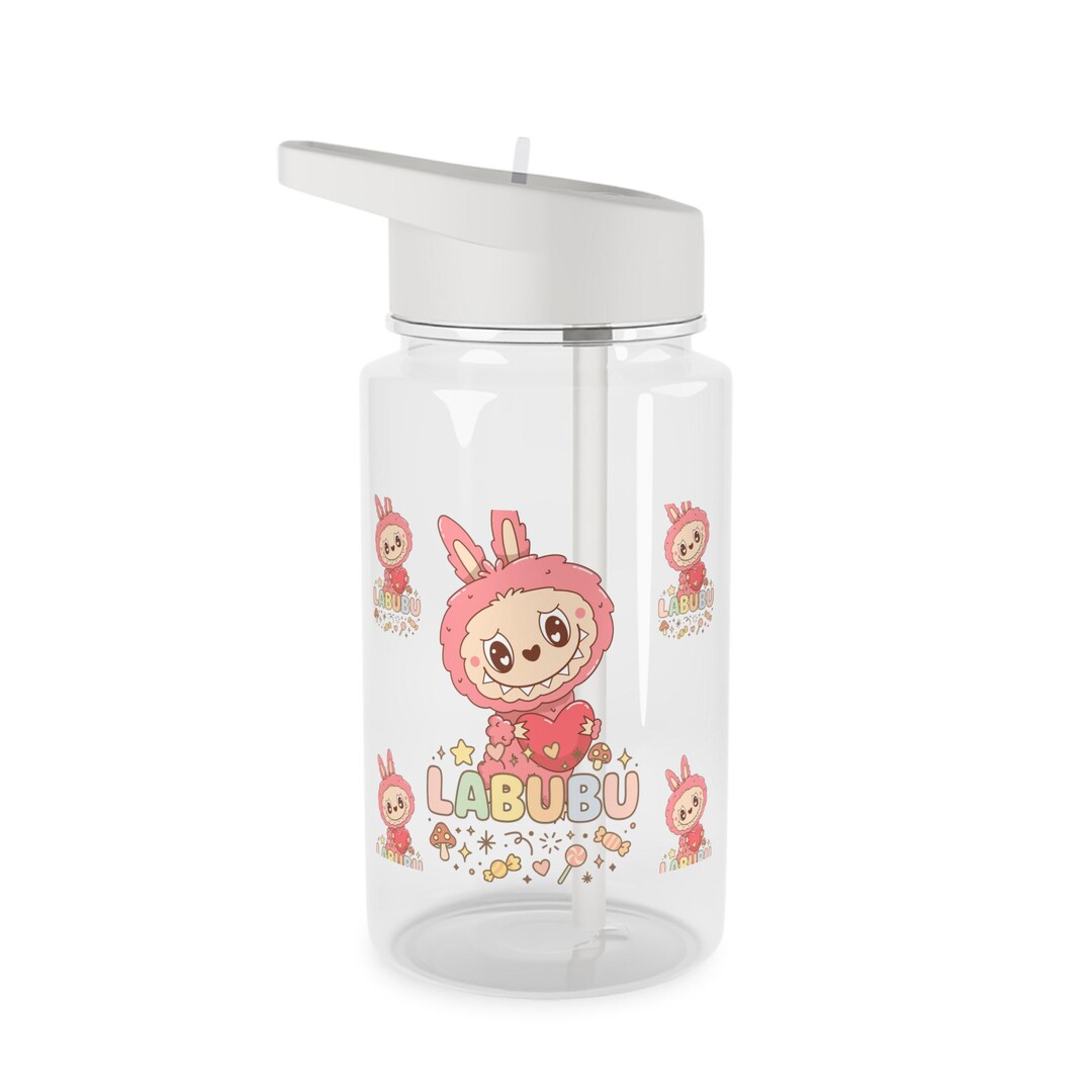 Cute Labubu Doll Character Tritan Water Bottle, Bpa-free Sport Bottle ...