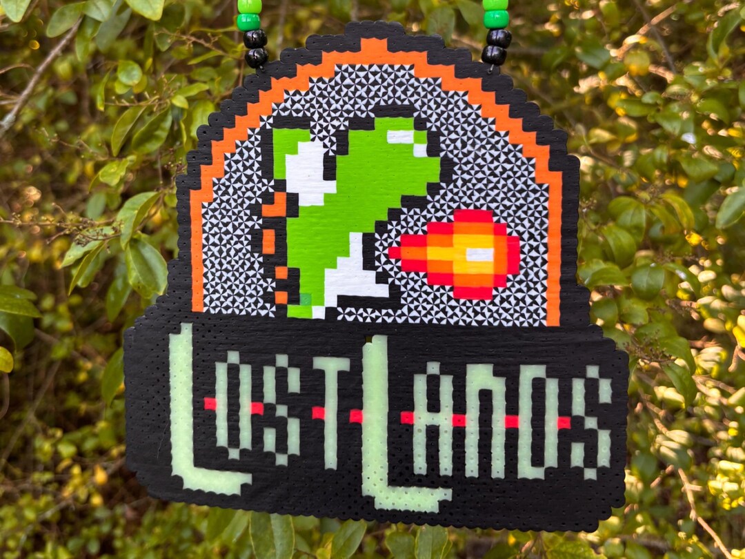 Lost Lands Yoshi Perler Necklace - Etsy