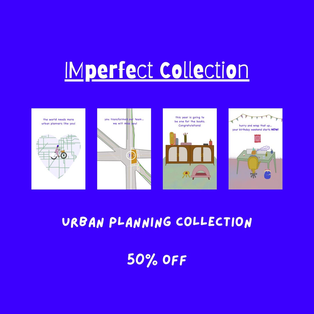 Urban Planning Cards / Cheap Cards / Funny Birthday Card / Sweet Card ...