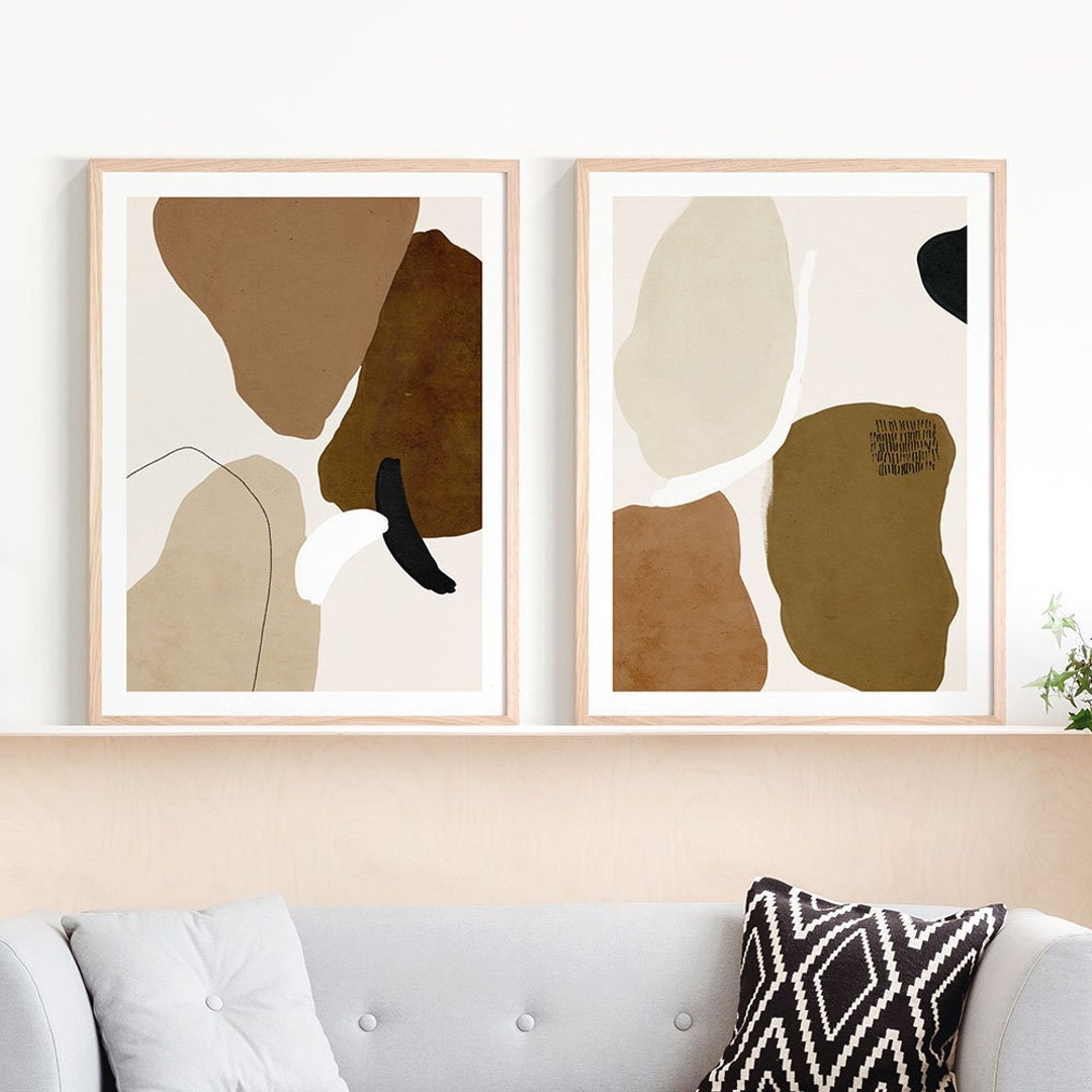 Abstract Prints Large Framed Wall Art | Print Set #36 | Modern Art Made ...