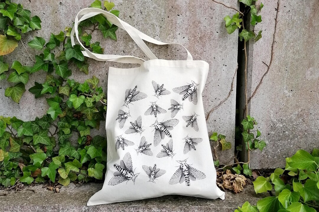 Leopard Moth Cotton Tote Bag: Zeuzera Pyrina Insect Print - Etsy