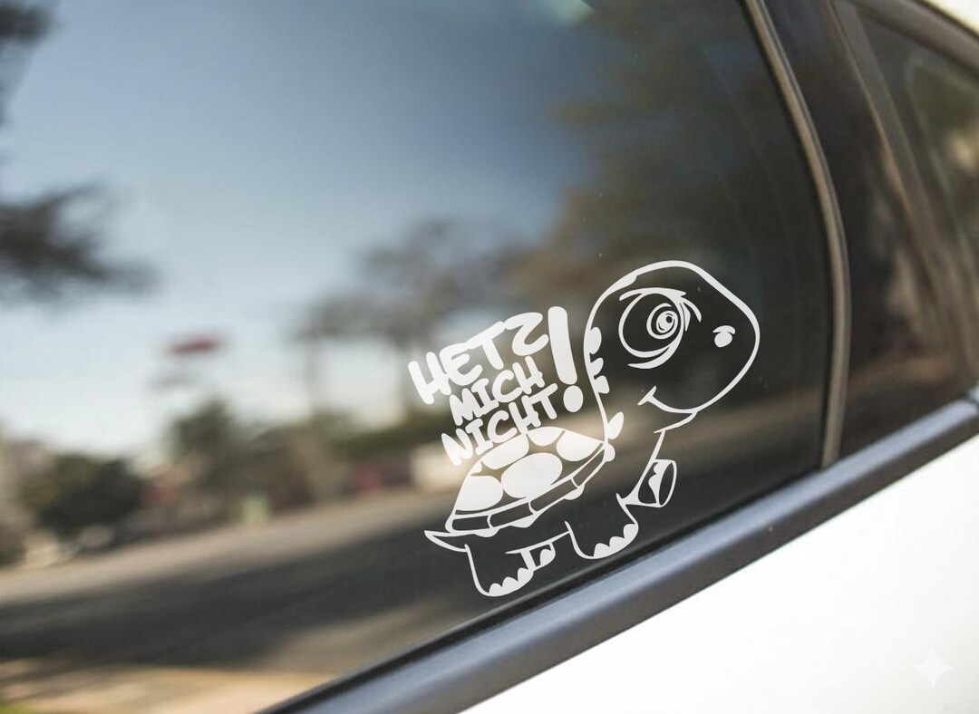 Don't Rush Me Sticker - Funny Car Sticker Turtle - Vinyl Sticker for ...