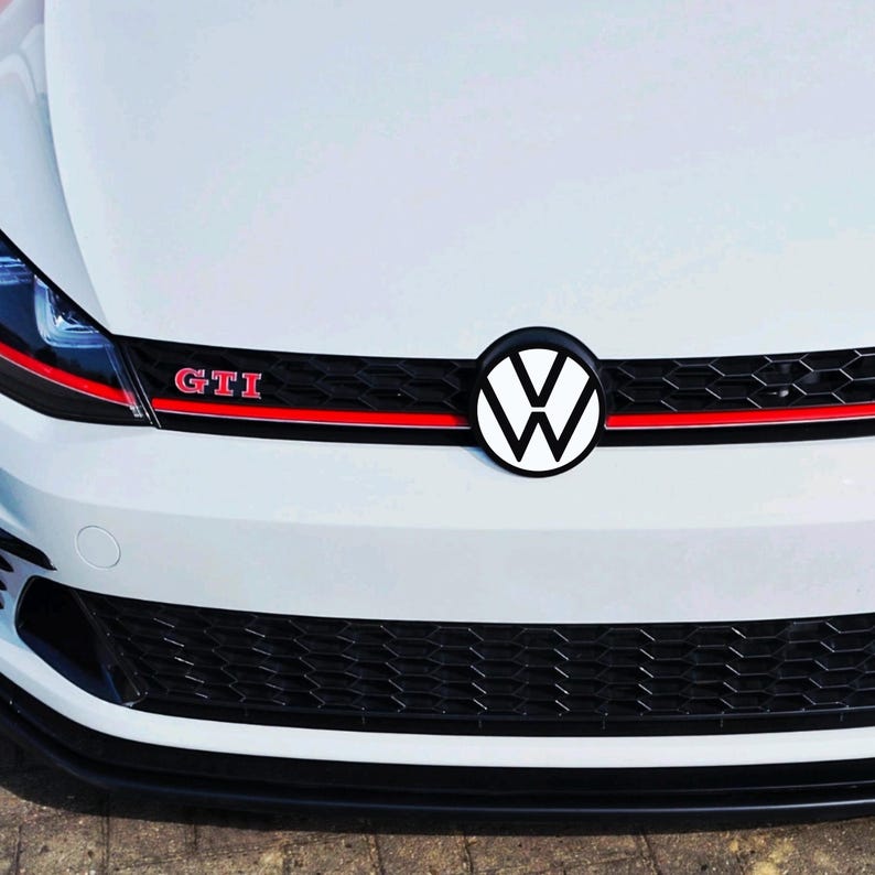 Golf 7 GTI Front Logo Vinyl Tuning Sticker Car Decal Window Sticker ...