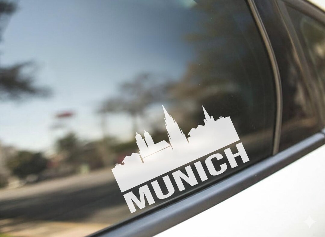 Munich Skyline Car Sticker | Vinyl Sticker (detailed Design) | Tuning ...