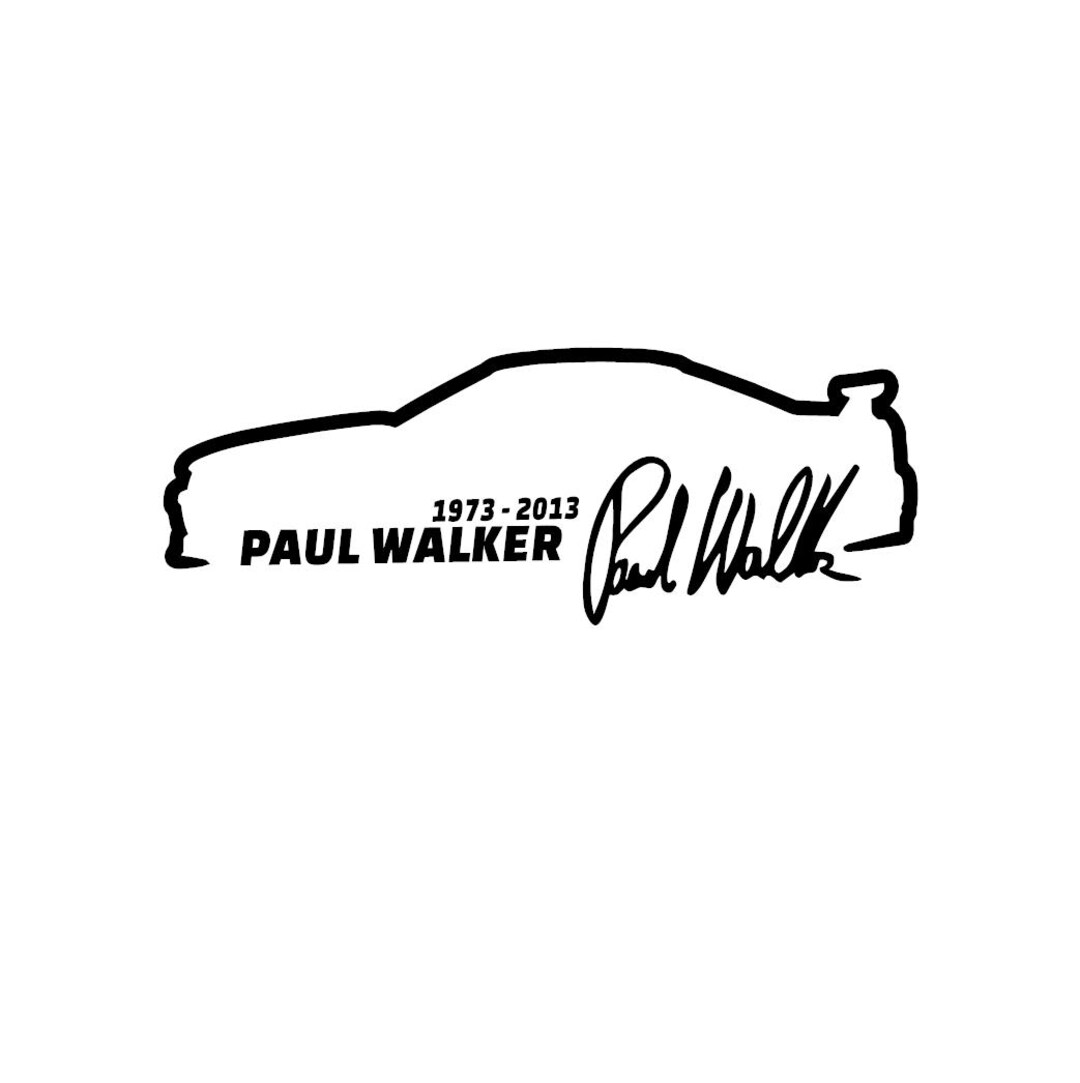 Paul Walker Vinyl Car Stickers, Tuning Stickers, Car Stickers, Window ...