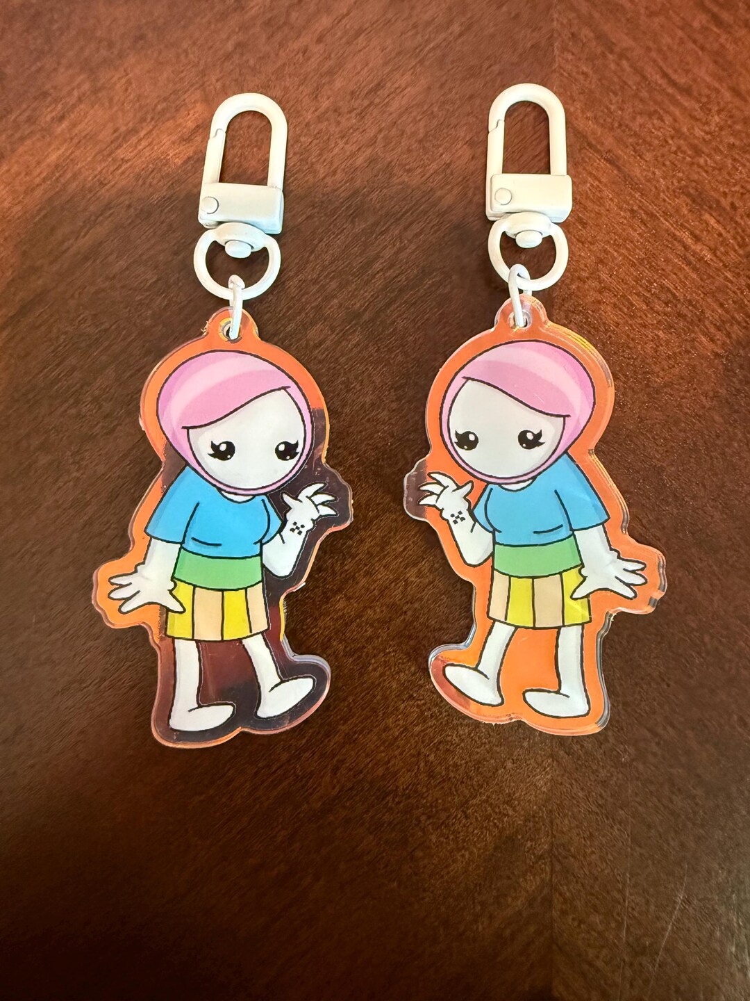 Rainbow Carapacian Keychains* Homestuck Keychain * Homestuck Bag Charm ...