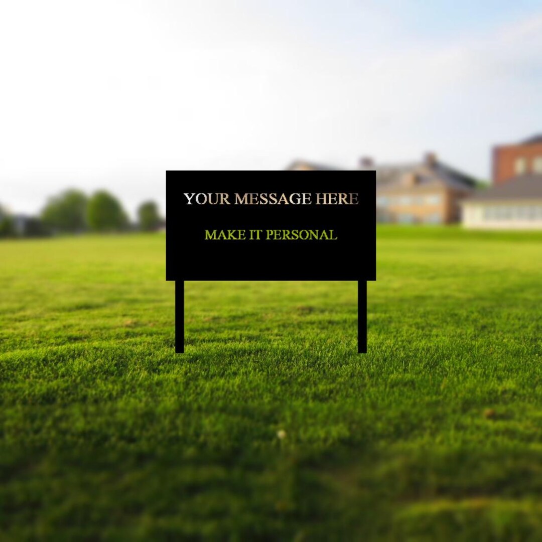 Metal Personalized Stake, Custom House Sign, Metal Sign, Custom Sign ...
