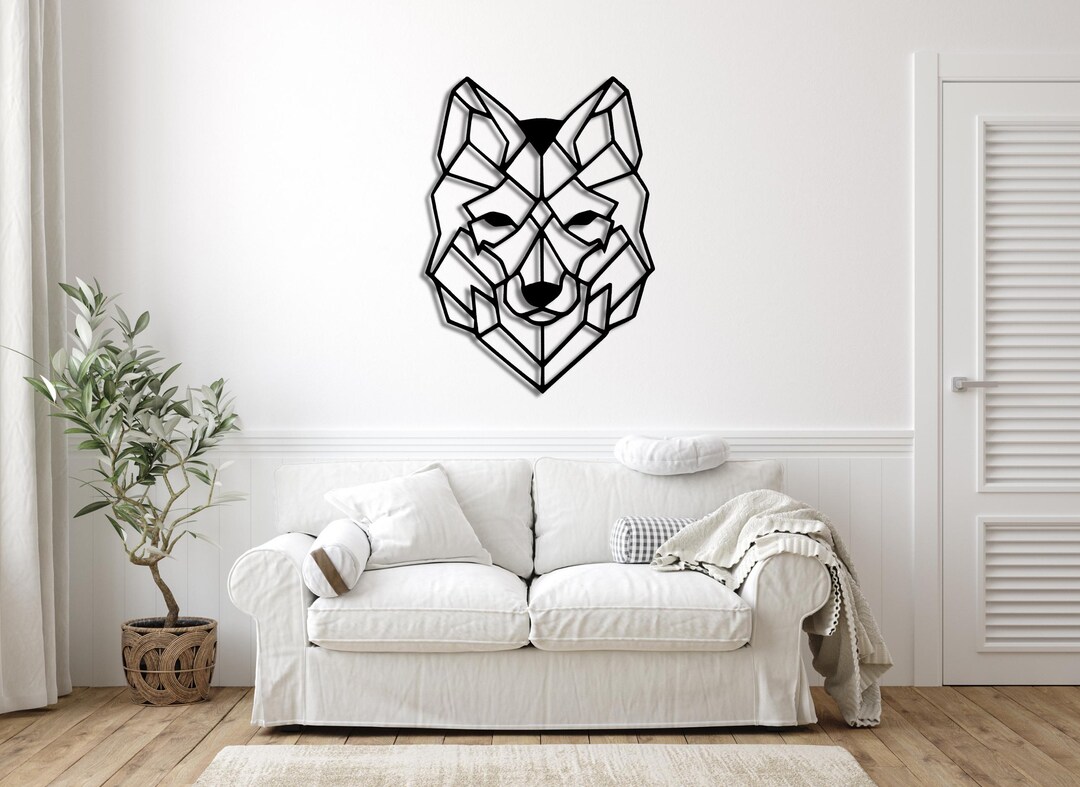 Wolf Wall Decor, Wolf Metal Wall Art, Nature Lover Gift, Fireplace ...
