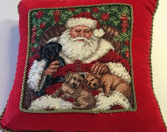 Santa cross stitch | Etsy
