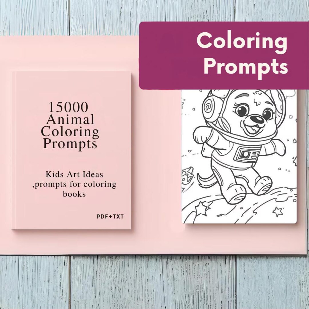 Coloring Prompts for Kids Coloring Book,15k Prompts for Coloring Book ...