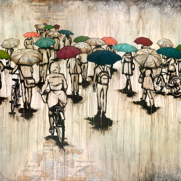 Rain Painting - Etsy