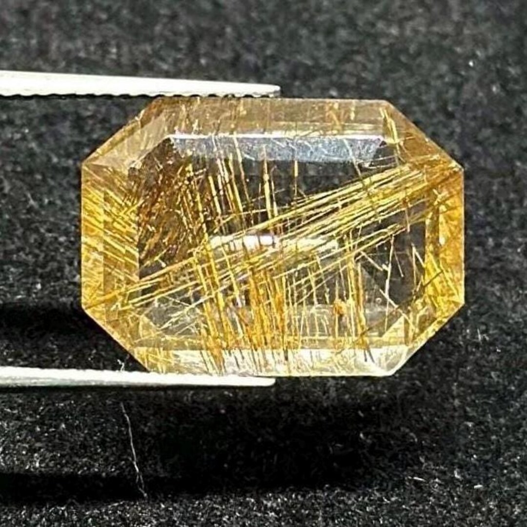 Golden Rutile Top 13x18mmgolden Needles Quartz Gemstone, Octagon Cut ...