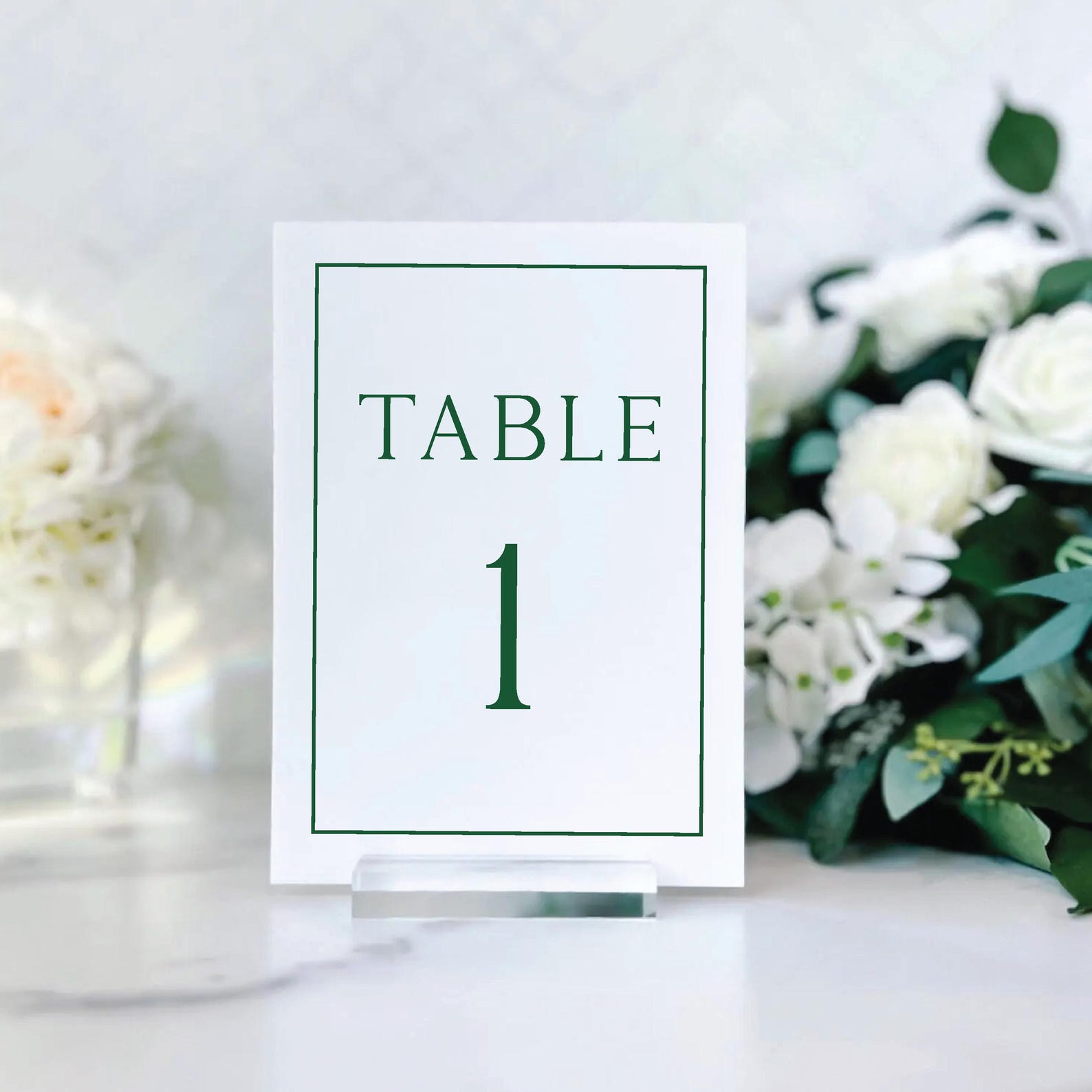 Editable Classic Table Number Template | Printable Wedding Corjl Design ...