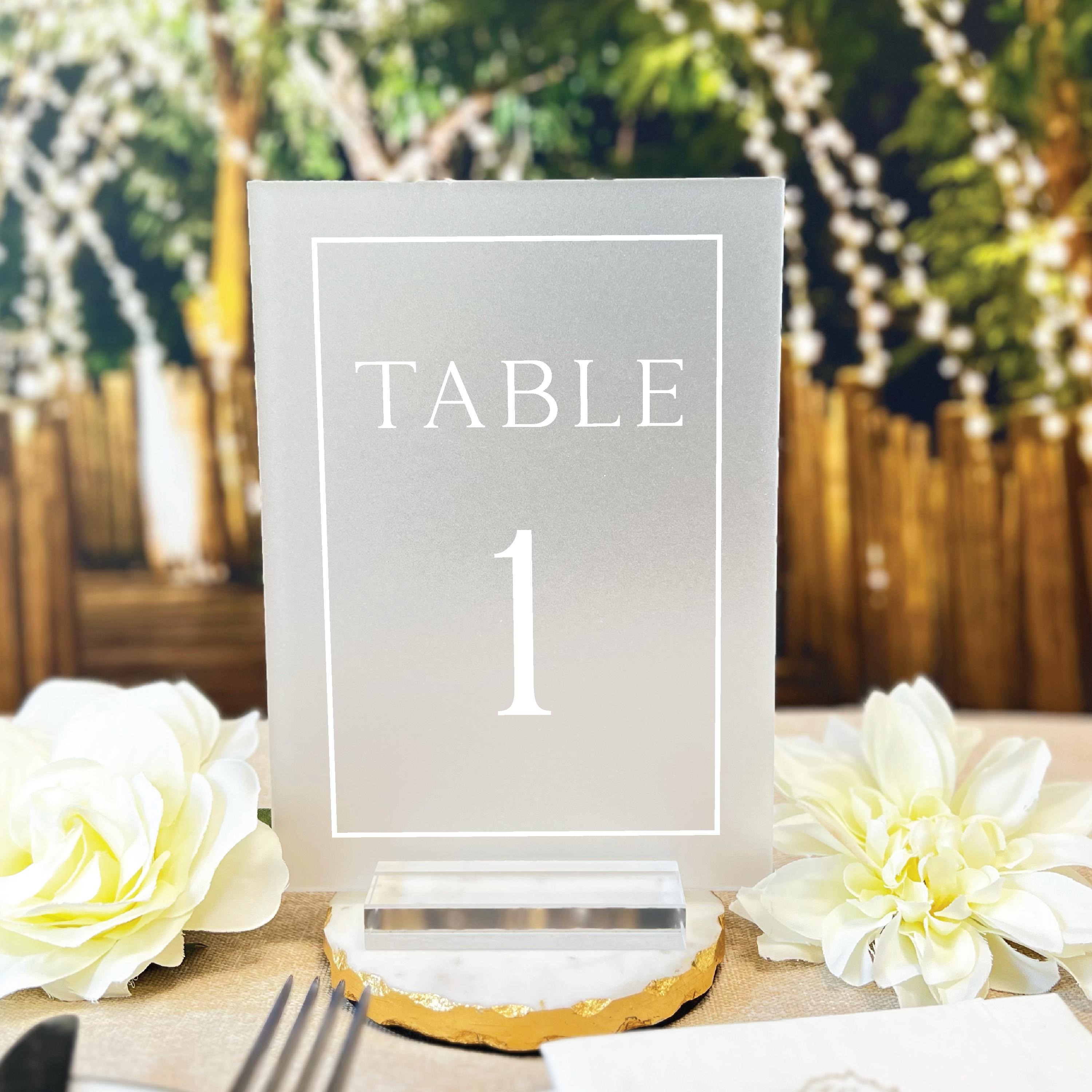 Editable Classic Table Number Template | Printable Wedding Corjl Design ...