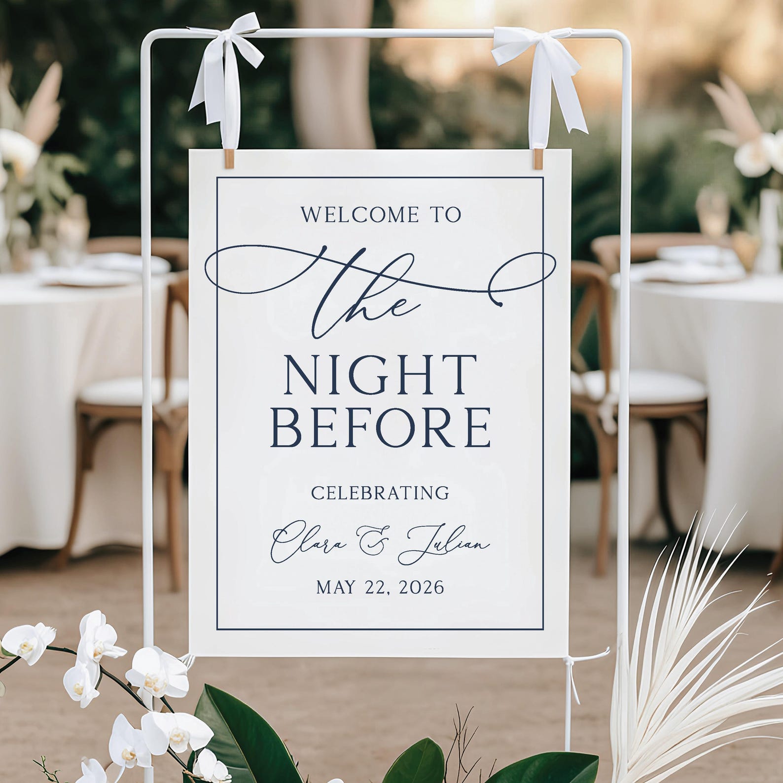 Editable the Night Before Template | Printable Rehearsal Dinner Corjl ...