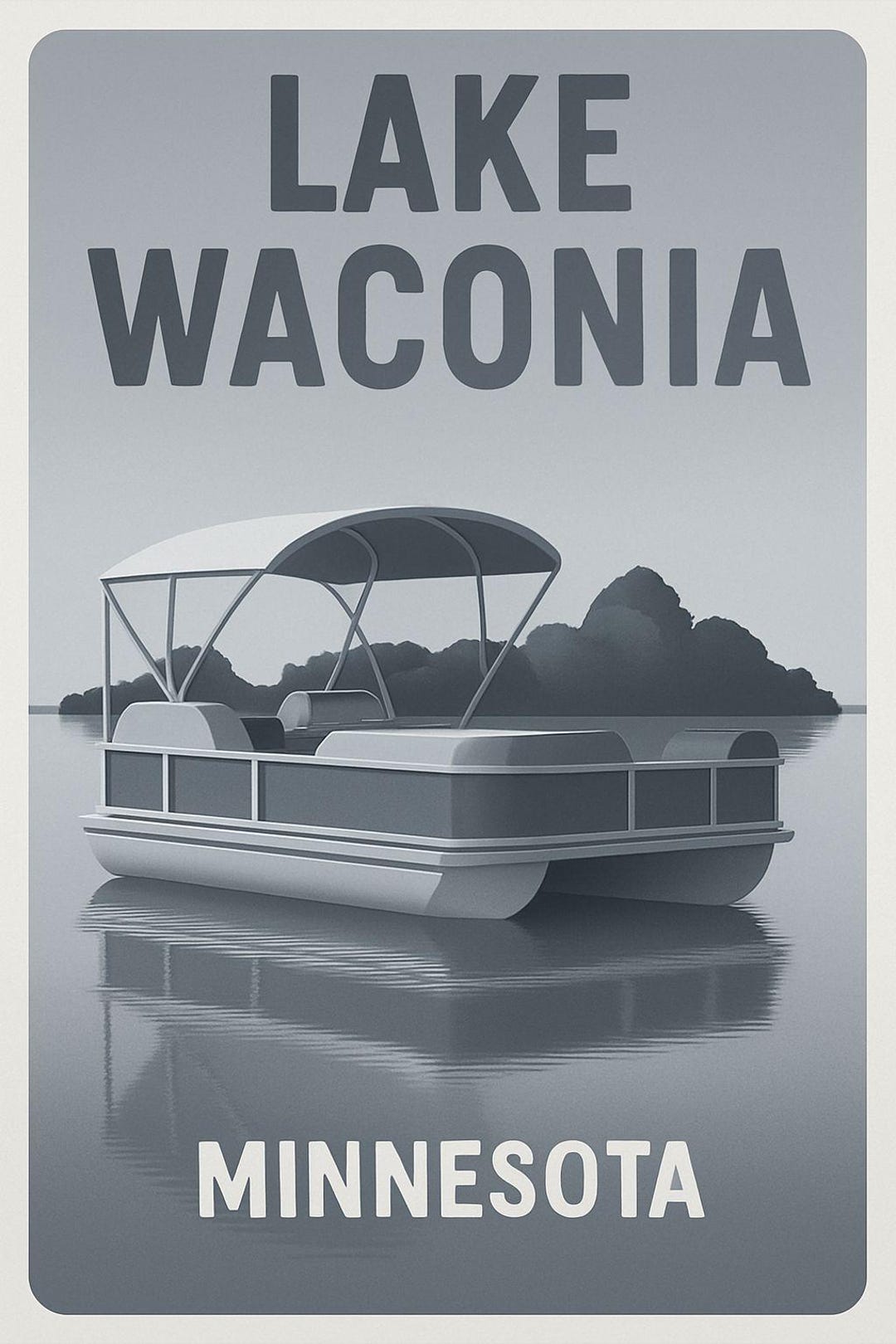 Customizable Pontoon Boat Print – Lake House Decor, Nautical Wall Art ...