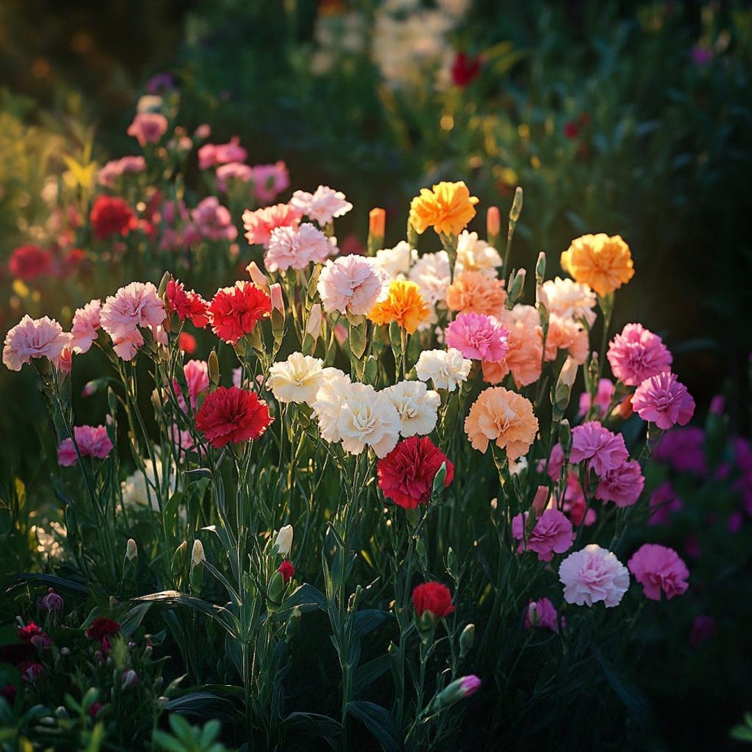 Mixed Color Carnation Flower Seeds | 100/200/500 Seeds | Perennial ...