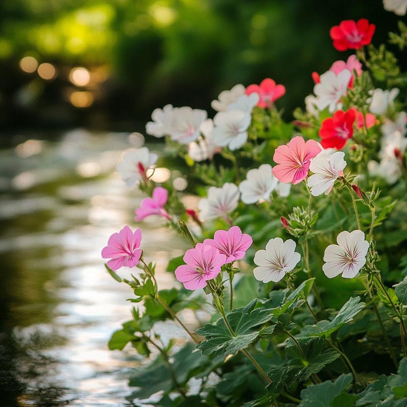 Pelargonium Geranium Seeds – Mixed Colors for Bright Containers ...