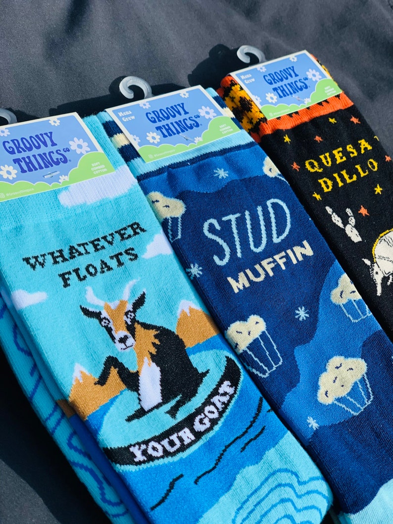 Stud Muffin Mens Crew Socks Mens Socks Funny Socks - Etsy