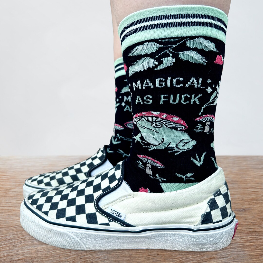 Magical as Fuck Womens Crew Socks - Etsy