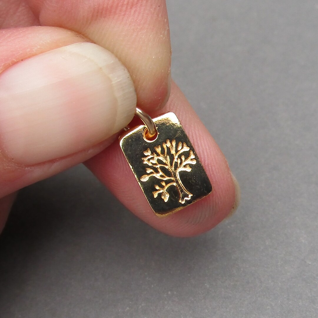 Gold Tree of Life Necklace Charm, Gold Bracelet Charm, Tree of Life ...