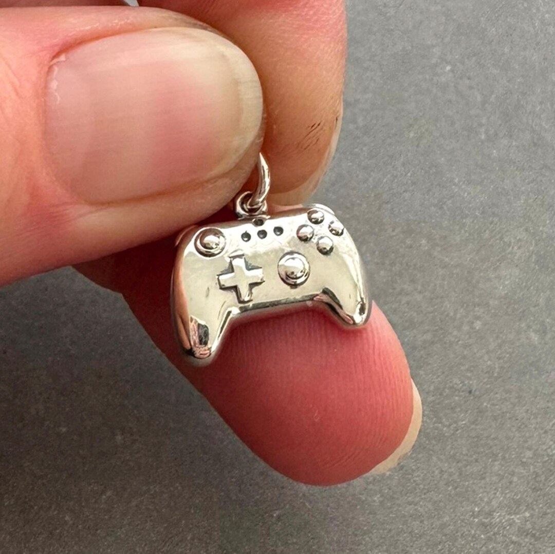 Sterling Silver Video Game Controller Charm for Earrings, Necklaces and ...