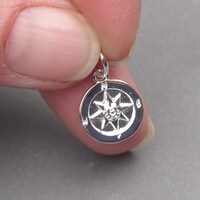 Compass Charm - Etsy