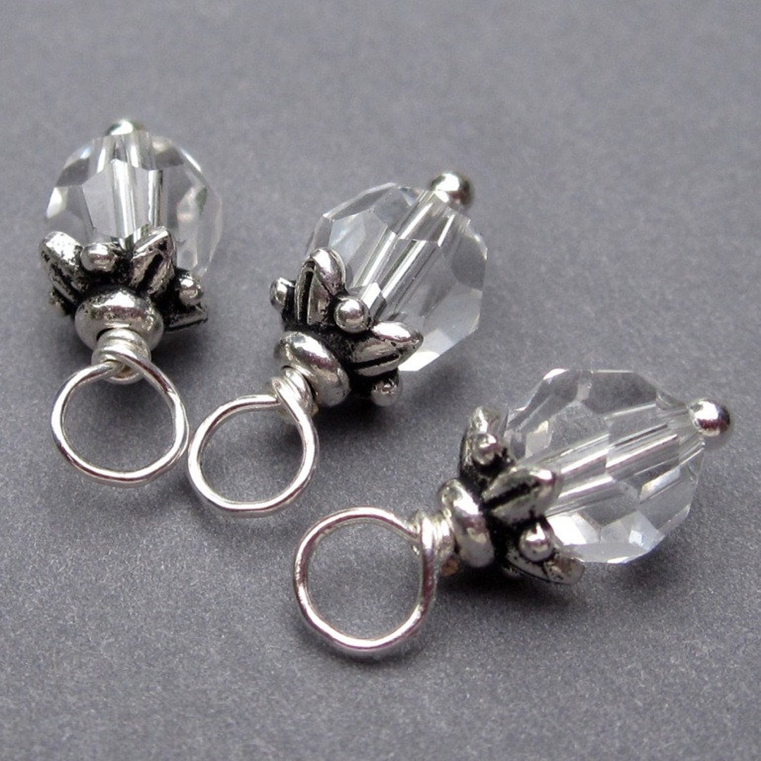 April Crystal Birthstone Charms for Necklaces, Bracelets and ...
