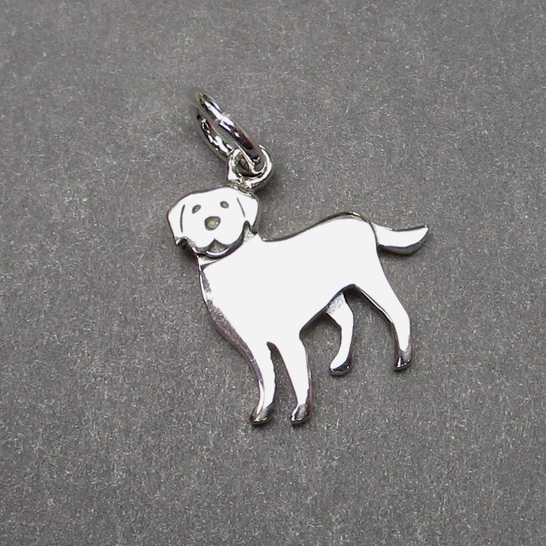 Labrador Retriever Sterling Silver Dog Necklace Charm, Necklace Pendant ...