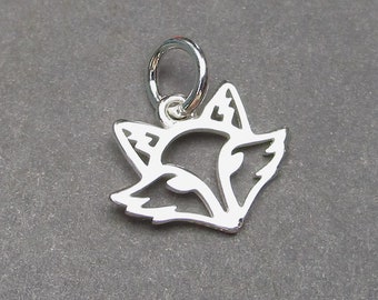 Sterling Silver Origami Fox Charm 17mm Sterling Silver Fox - Etsy UK