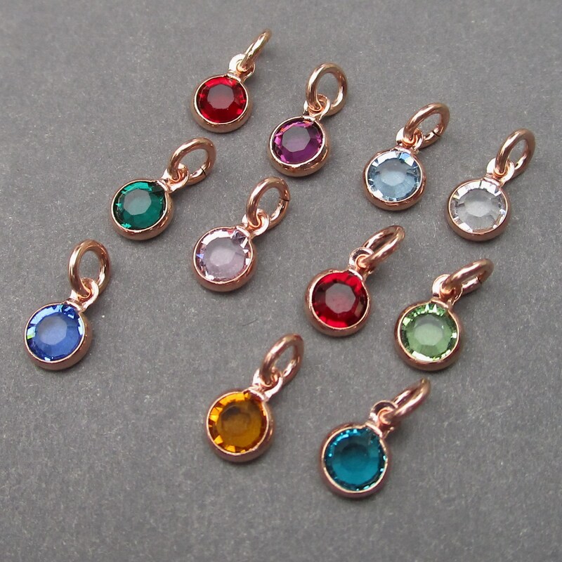 Birthstone Charms - Etsy