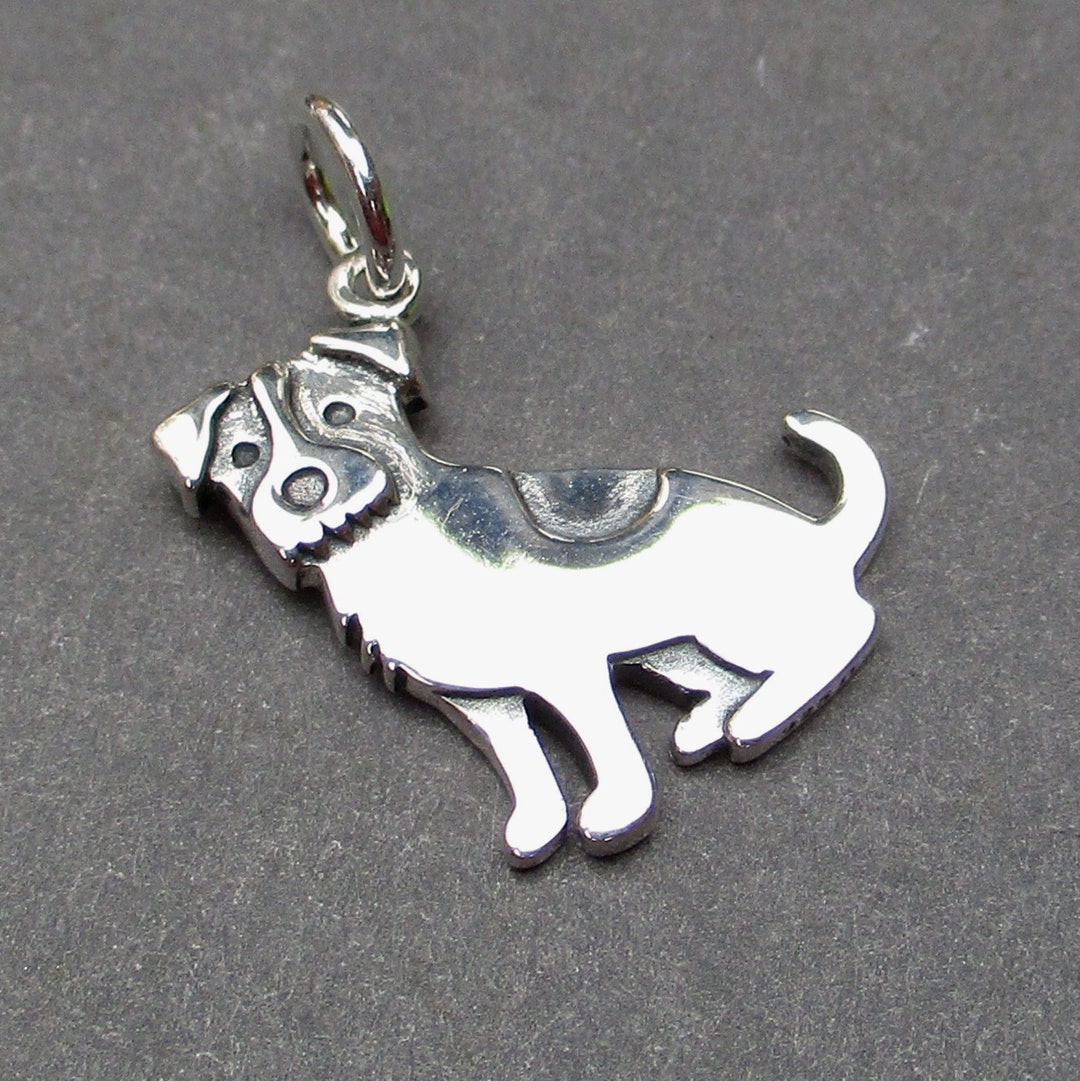 Jack Russell Terrier Sterling Silver Dog Necklace Charm, Dog Pet ...