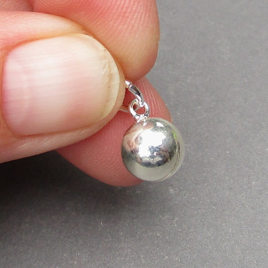 Large Sterling Silver Jingle Bell Bracelet Charm 10mm Jingle - Etsy