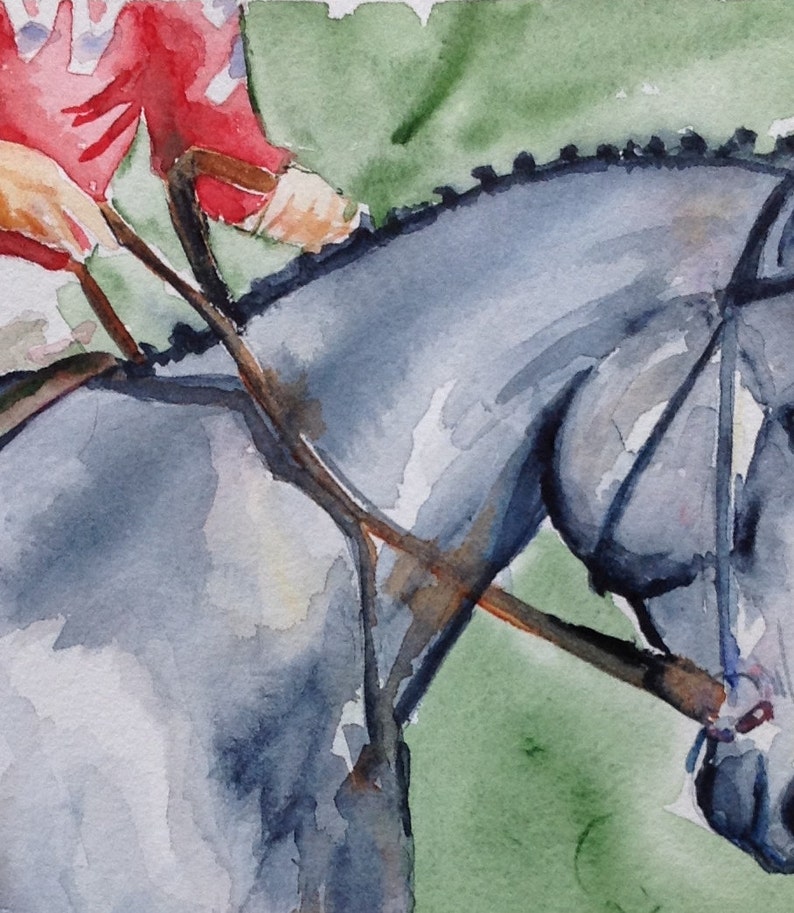 Off to the Races Thoroughbred Racehorse Painting - Etsy