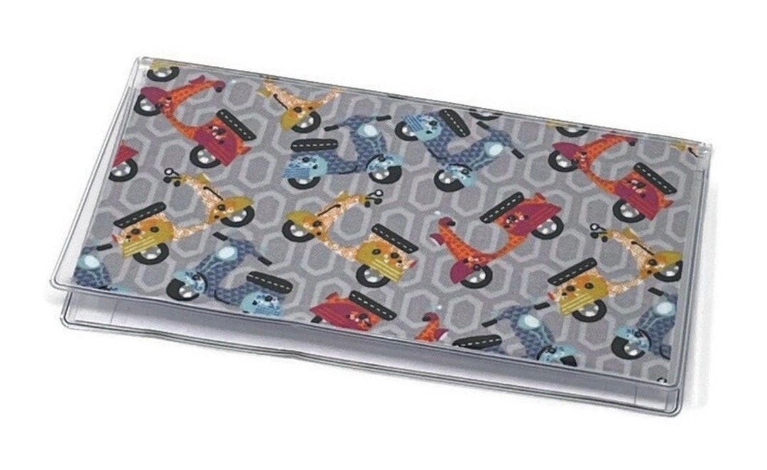 Checkbook Cover Scooter Fun - Etsy