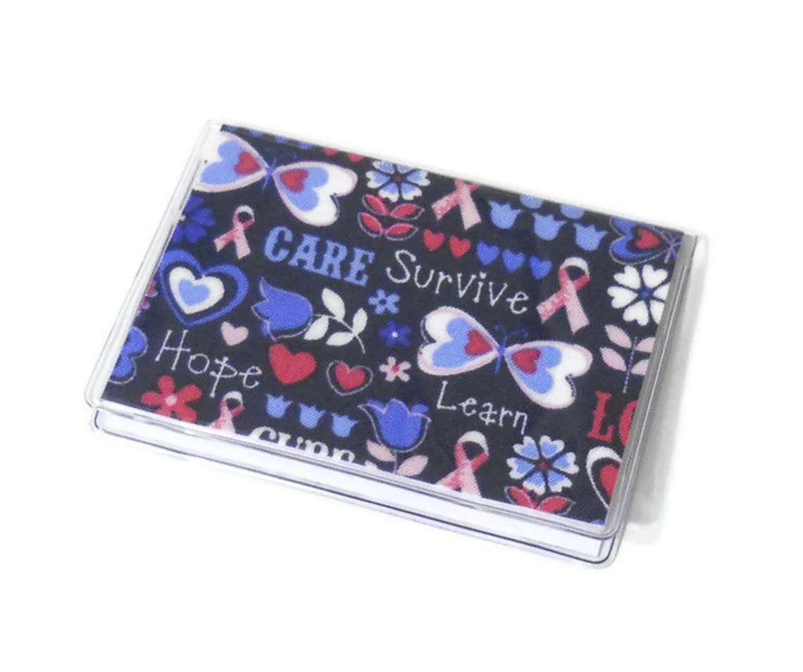Card Case Mini Wallet Breast Cancer Support | Etsy