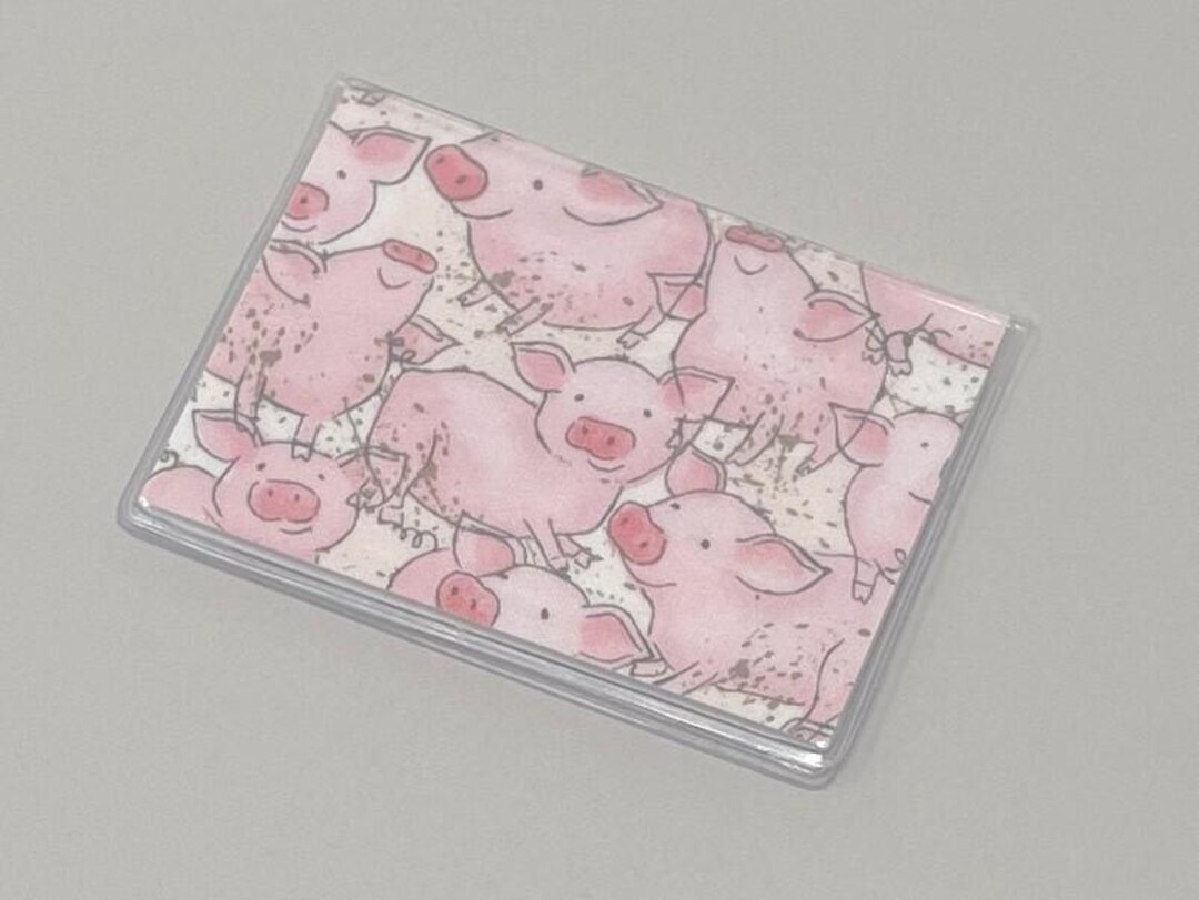 Card Case Mini Wallet Pigs - Etsy