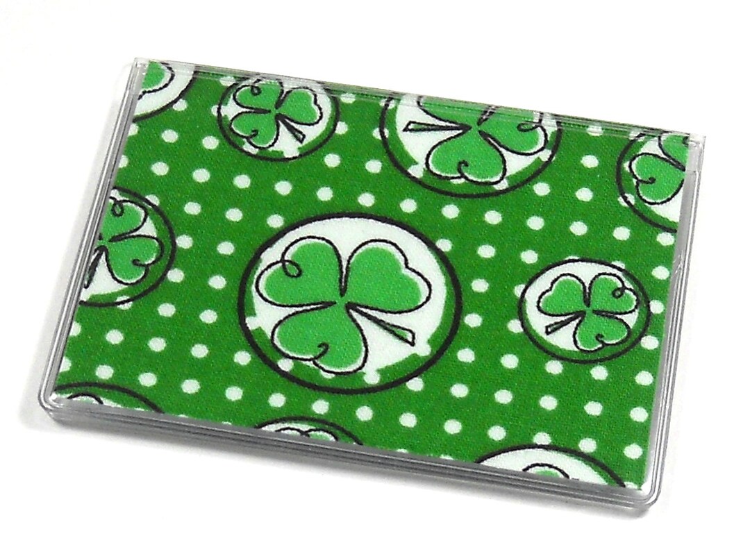SALE Card Case Mini Wallet Shamrocks - Etsy