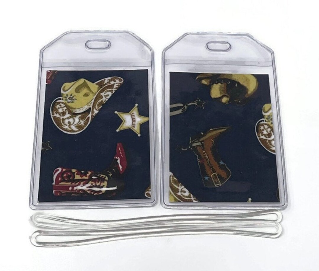 Luggage Tags Set of 2 Country Western - Etsy