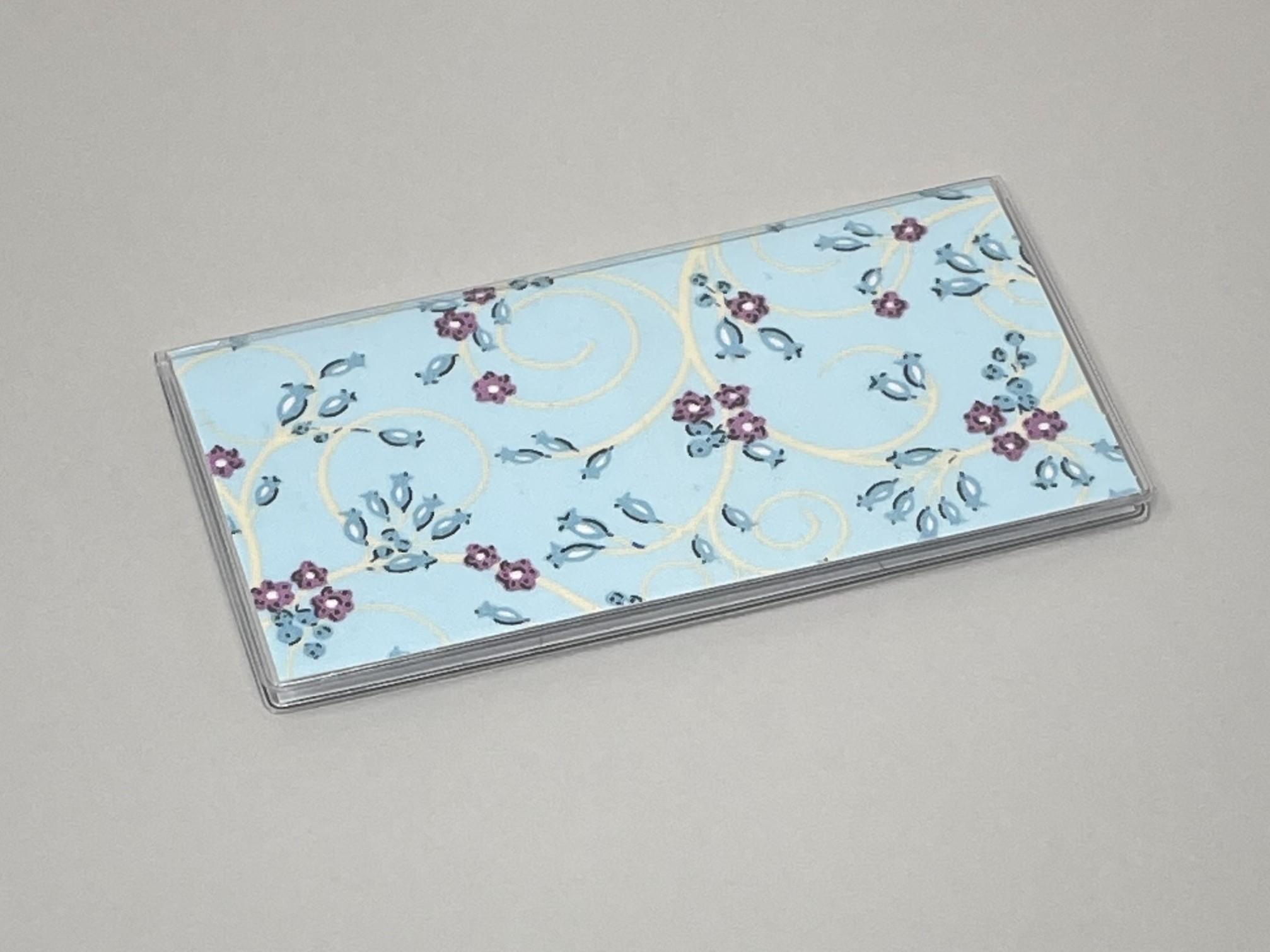Checkbook Cover Light Blue Vine - Etsy