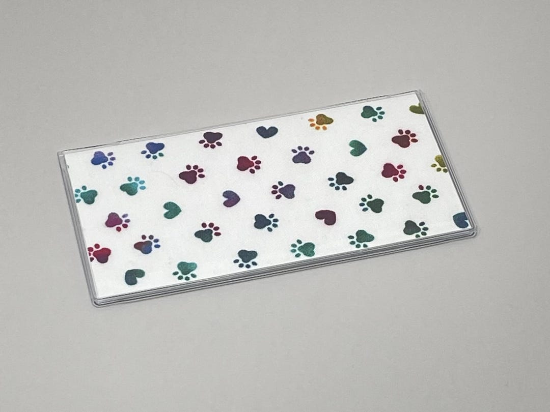 Checkbook Cover Dog Paws - Etsy
