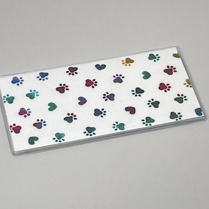Checkbook Cover Dog Paws - Etsy