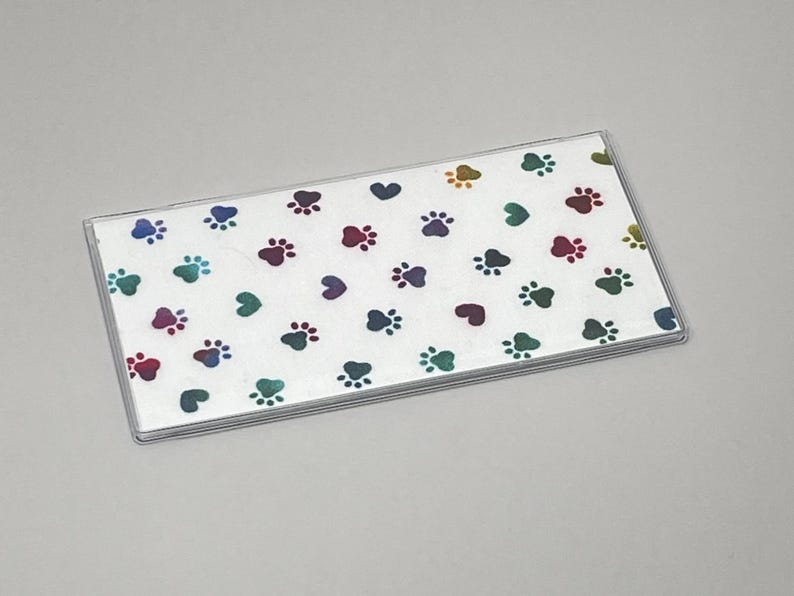 Checkbook Cover Dog Paws - Etsy
