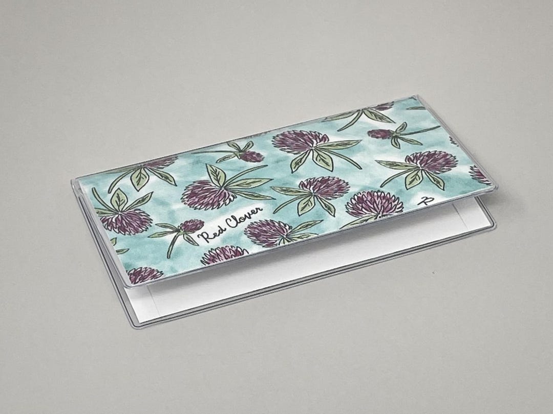 Checkbook Cover Vermont State Flower Red Clover - Etsy