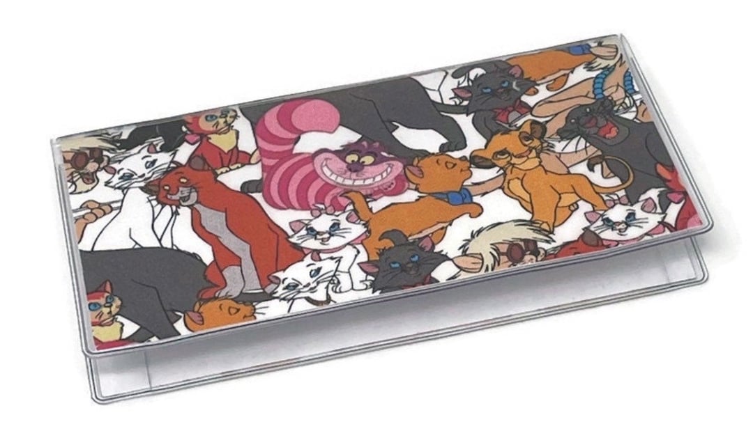 Checkbook Cover Disney Cats - Etsy