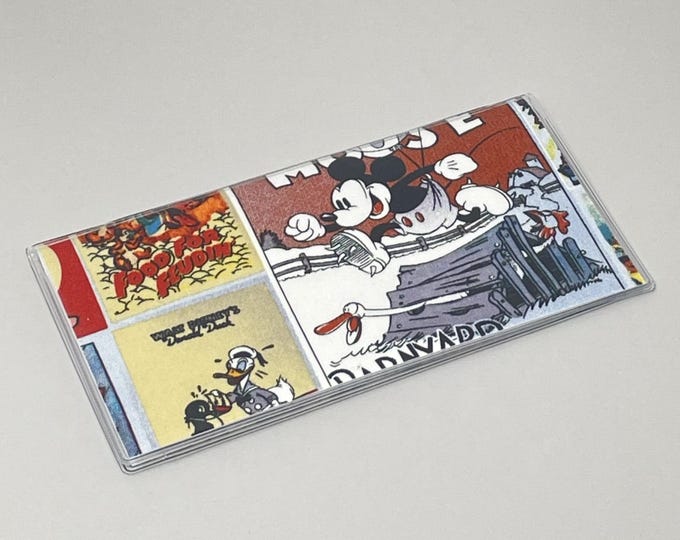 Checkbook Cover Mickey Mouse Comics - Etsy