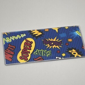 Checkbook Cover Comic Words - Etsy