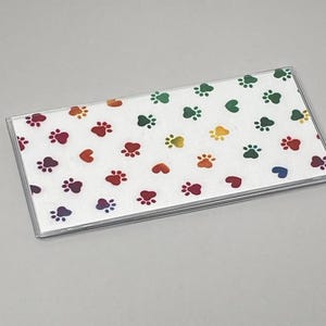 Checkbook Cover Dog Paws - Etsy