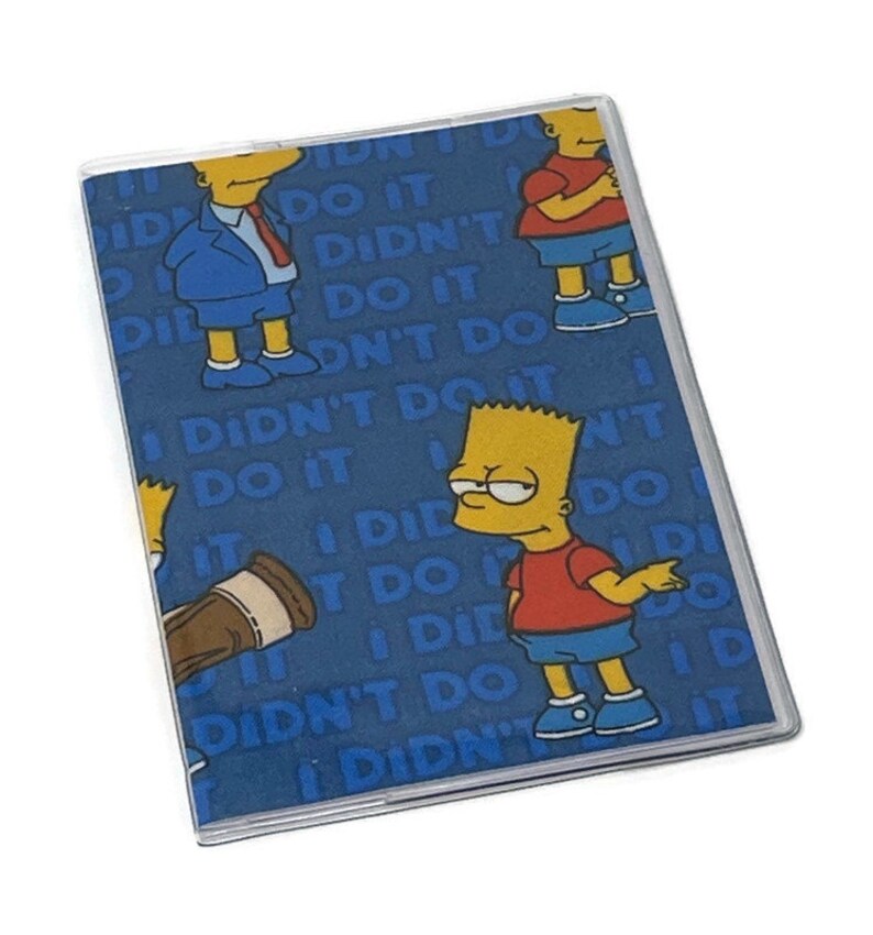 Bart Simpson Card Case Mini Wallet Checkbook Cover Passport - Etsy