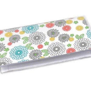 Checkbook Cover Tropical Flowers - Etsy